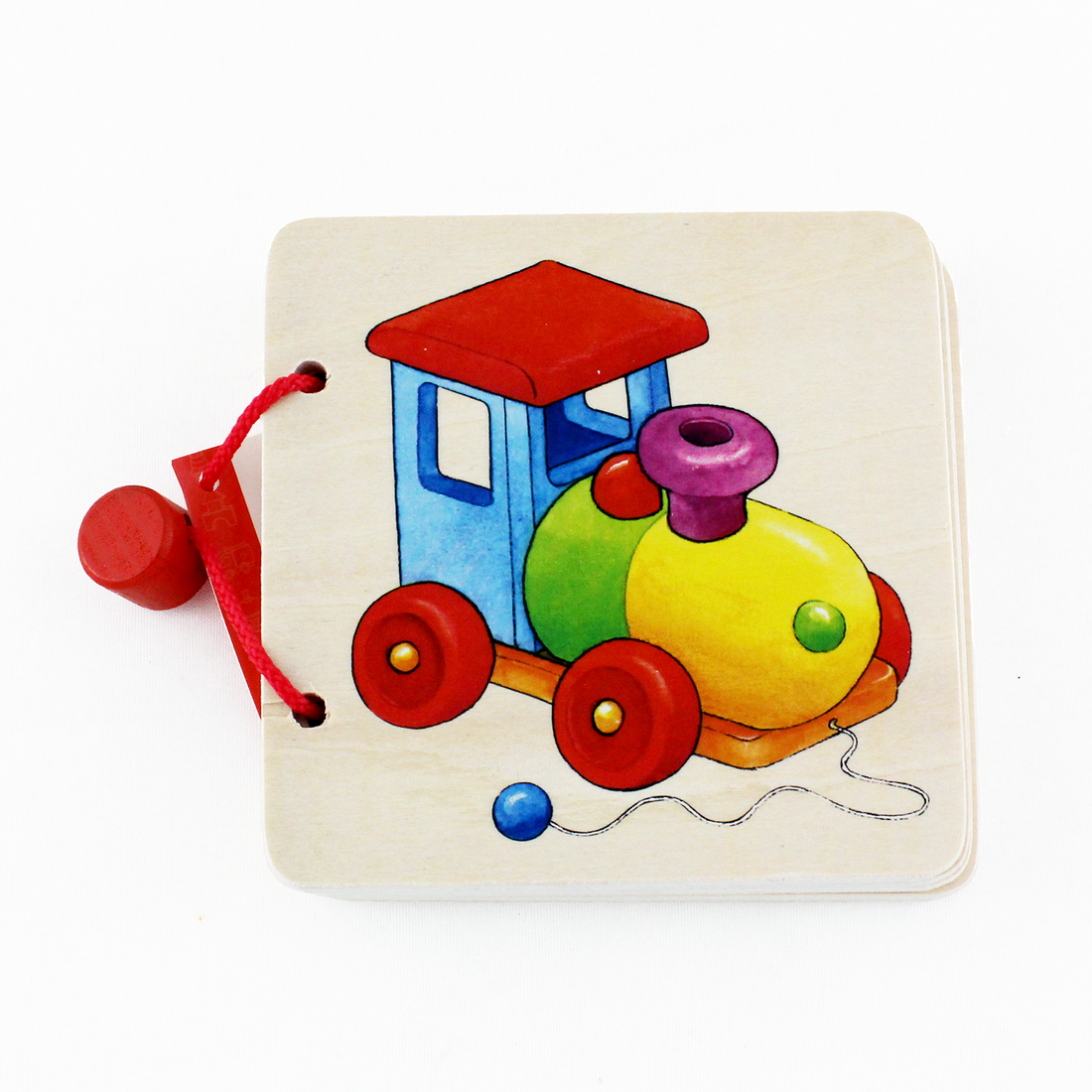Goki Wooden Picture Book - Locomotive – Baby Joy Canada