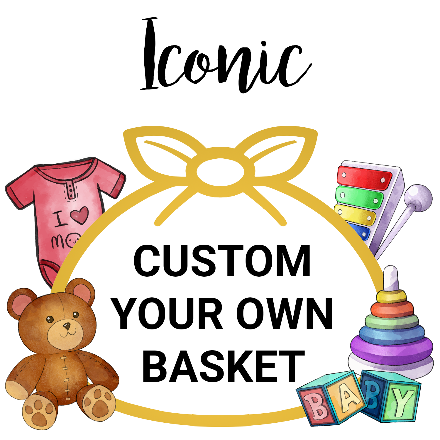 Zeronto Iconic Gift Basket - Custom Your Own – Baby Joy Canada